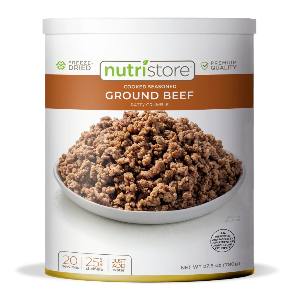 (#10 Can) Nutristore Freeze Dried Ground Beef — Canadian Preparedness