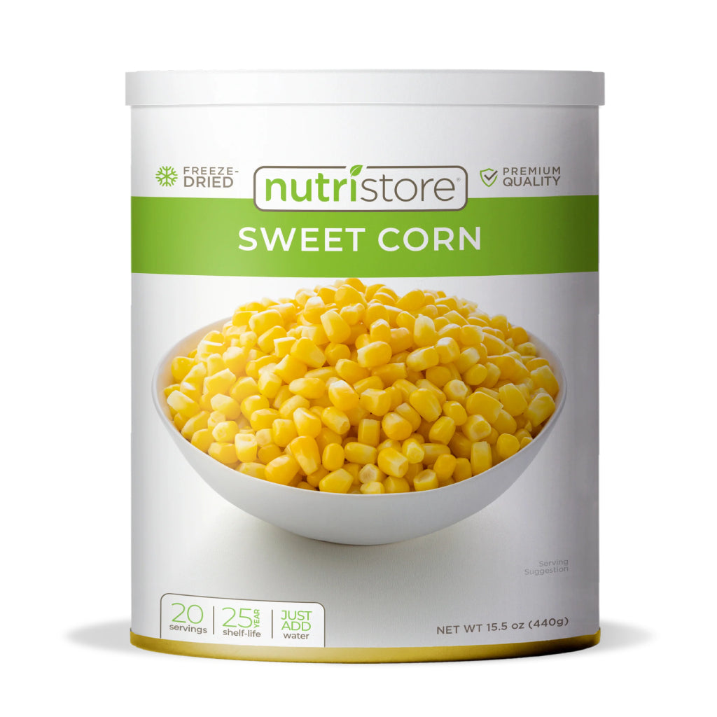 Nutristore Freeze Dried Sweet Corn - #10 Can – Canadian Preparedness