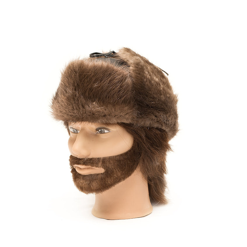 Beaver Fur Hat/ Leather Top — Canadian Preparedness