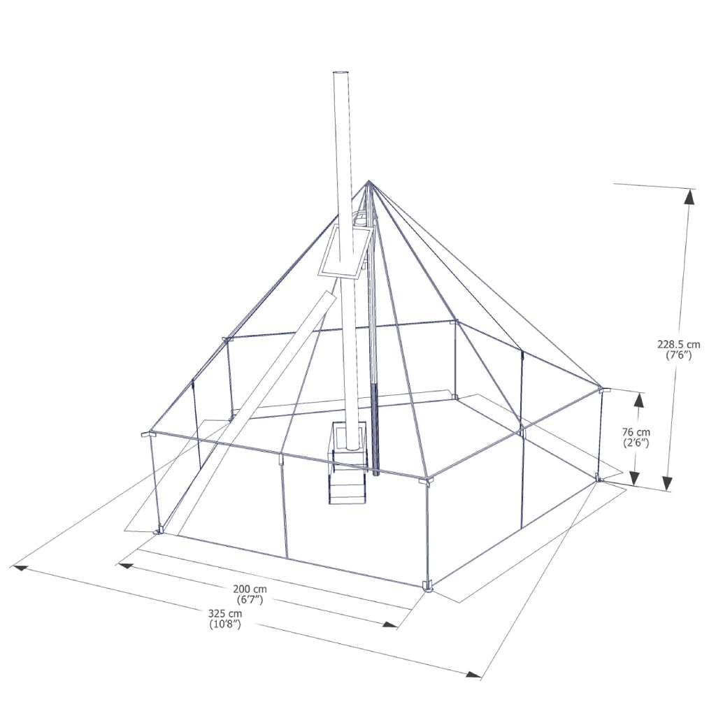 Esker Arctic Fox Winter Hot Tent- 10'x10' — Canadian Preparedness