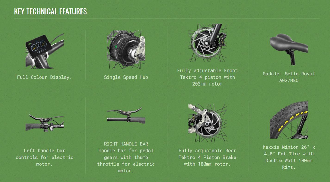 Rambo 1000 X2WD Megatron Electric Bike- Viper Western — Canadian ...