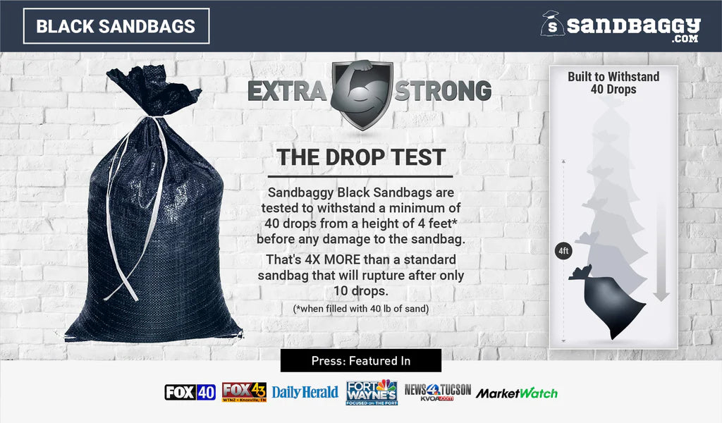 Ultra Heavy Duty Black Sandbags | Military Grade | 14" x 26" — Canadian ...